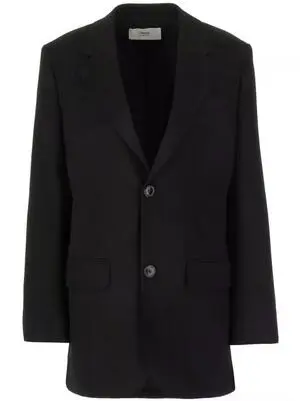 AMI Paris Crepe Single-breasted Blazer