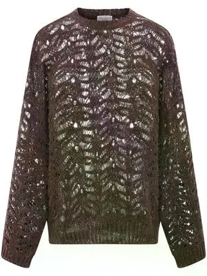 Brunello Cucinelli Sequin-embellished Sweater - Brown