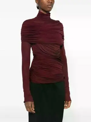 MUGLER Ruched Top