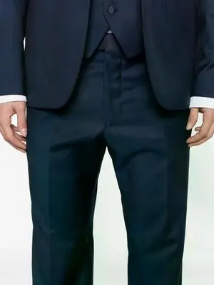 Tagliatore Brooch-detail Suit - Blue