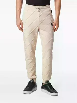 Philipp Plein Logo-appliqué Quilted Track Pants