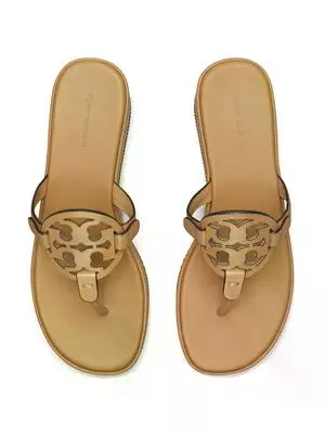 Tory Burch Miller Wedge Thong Sandals - Neutrals