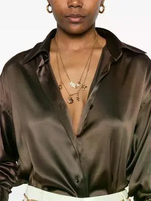 TOM FORD Satin Shirt - Brown