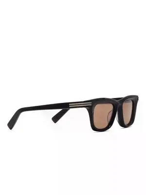 Zegna Oversized Square Sunglasses - Black