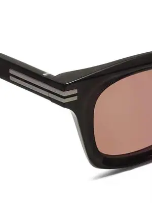 Zegna Oversized Square Sunglasses - Black