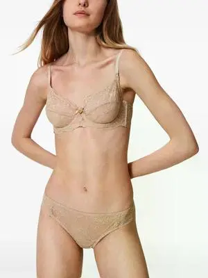 TWINSET Lace Brazilian Briefs