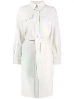 Brunello Cucinelli Belted Denim Coat
