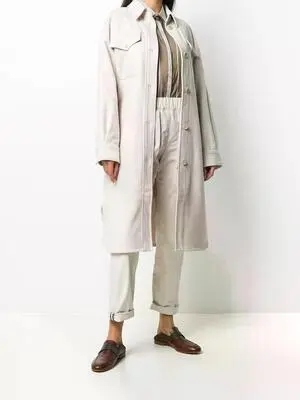 Brunello Cucinelli Belted Denim Coat