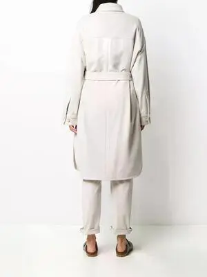 Brunello Cucinelli Belted Denim Coat