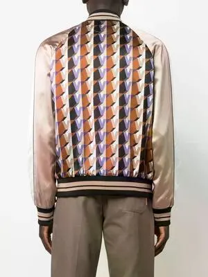 Valentino Garavani Geometric-print Bomber Jacket