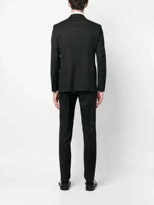 Tagliatore Double Breasted Suit - Black