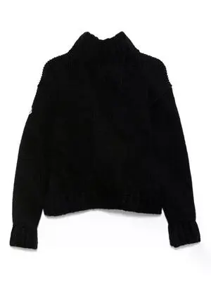 Moncler Chunky Knit Roll Neck Sweater