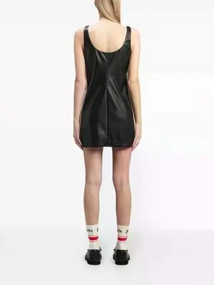 Palm Angels Logo-embroidered Square-neck Minidress