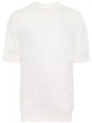 Helmut Lang Crushed-effect Merino Wool Blend Sweater