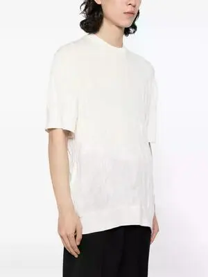 Helmut Lang Crushed-effect Merino Wool Blend Sweater