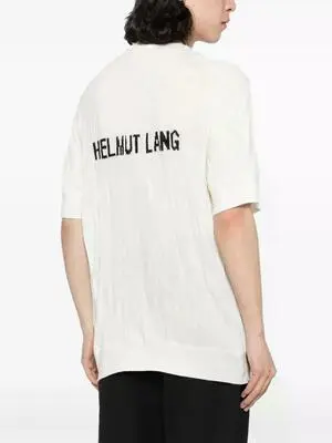 Helmut Lang Crushed-effect Merino Wool Blend Sweater