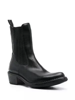 Moma Pointed-toe Ankle Leather Boots