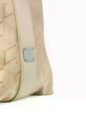 Mcm Aren Monogram Jacquard Tote