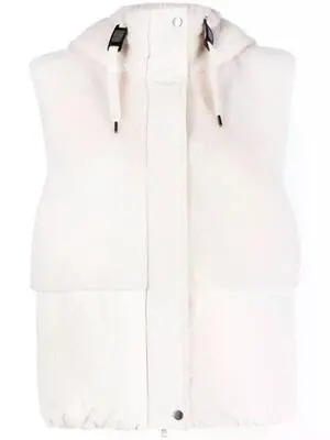 BRUNELLO CUCINELLI Faux-Fur Hooded Gilet
