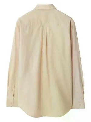 Burberry Edk-embroidered Cotton Shirt