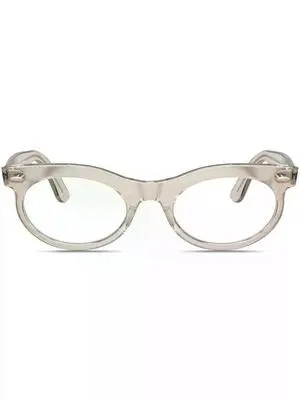 Ray-ban Wayfarer Oval-frame Glasses - Neutrals