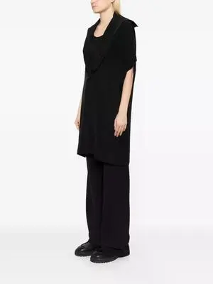 Yohji Yamamoto V-neck Sleeveless Dress