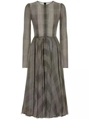 Dolce & Gabbana Check-pattern Midi Dress