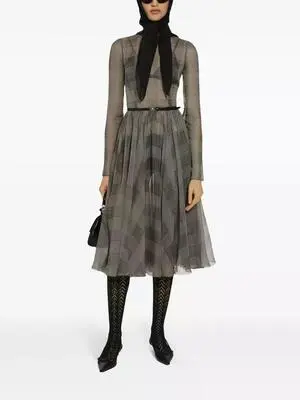 Dolce & Gabbana Check-pattern Midi Dress