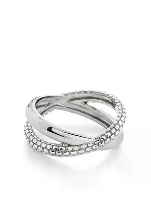 Monica Vinader Heirloom Crossover Ring - Silver