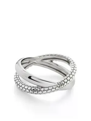 Monica Vinader Heirloom Crossover Ring - Silver