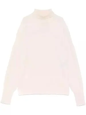 D.exterior Roll Neck Sweaters For Women