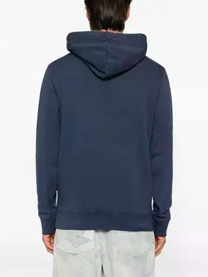 Maison Kitsuné Fox Head Cotton Hoodie - Blue
