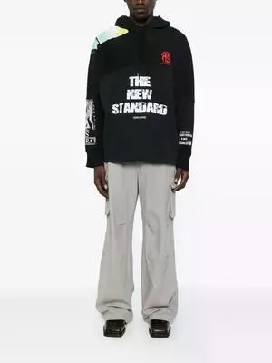 MARINE SERRE Regenerated Hoodie With Paneled Construction
