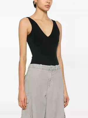 ENTIRE STUDIOS V-neck Bodysuit - Black