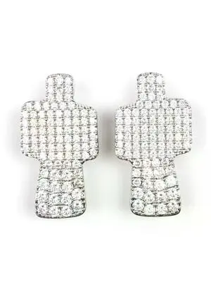 JULIETTA Crossroads Clip-on Earrings - Silver