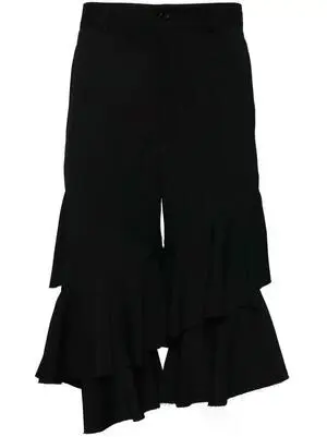 Comme Des Garçons Wool Ruffle Shorts