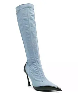 MUGLER 105mm Bi-colour Fang Boots