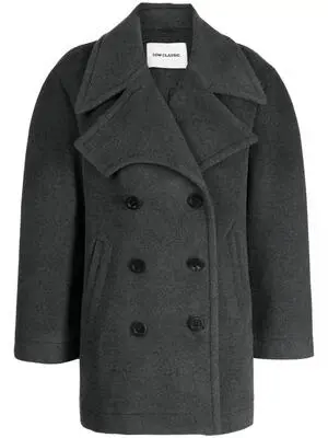 LOW CLASSIC Notched-lapels Double-breasted Coat