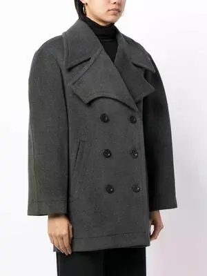 LOW CLASSIC Notched-lapels Double-breasted Coat