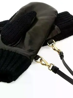 Prada Enamel-triangle Logo Gloves