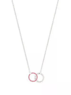 OFFICINA BERNARDI 18kt White Gold Moon Eden Ruby Necklace - Silver
