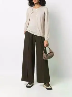 LISKA Double-layer Merino-cashmere Cardigan