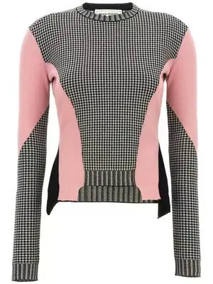 Alexander McQueen Checked Wool Sweater