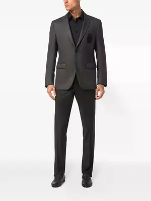 BILLIONAIRE Single-breasted Blazer - Black