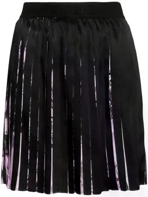 Versace Watercolour Barocco Pleated Mini Skirt