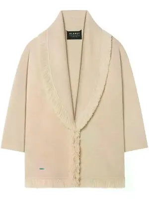 Alanui Finest Single-breasted Coat - Neutrals