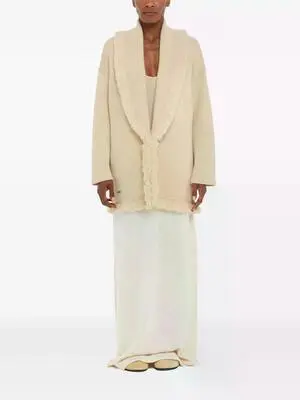 Alanui Finest Single-breasted Coat - Neutrals