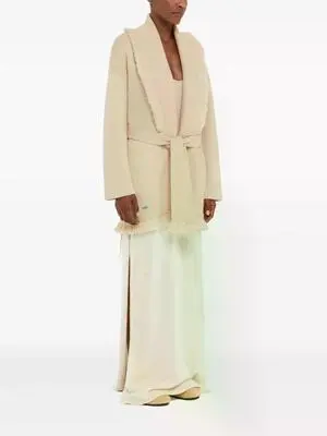 Alanui Finest Single-breasted Coat - Neutrals