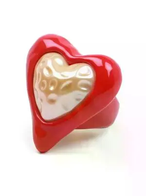 JULIETTA Heart-shaped Resin Ring - Red