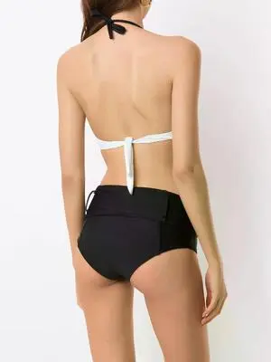 AMIR SLAMA Two-tone High-rise Bikini Set